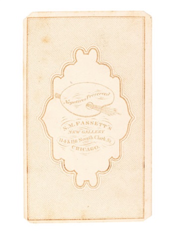 LINCOLN, Abraham 1809-1865. FASSETT, S.M., photographer. CDV of Abraham ...